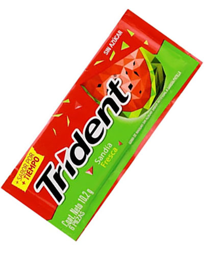 CHICLE TRIDENT X6 UNIDAD SABORES TR6 – MEGAPOPULAR